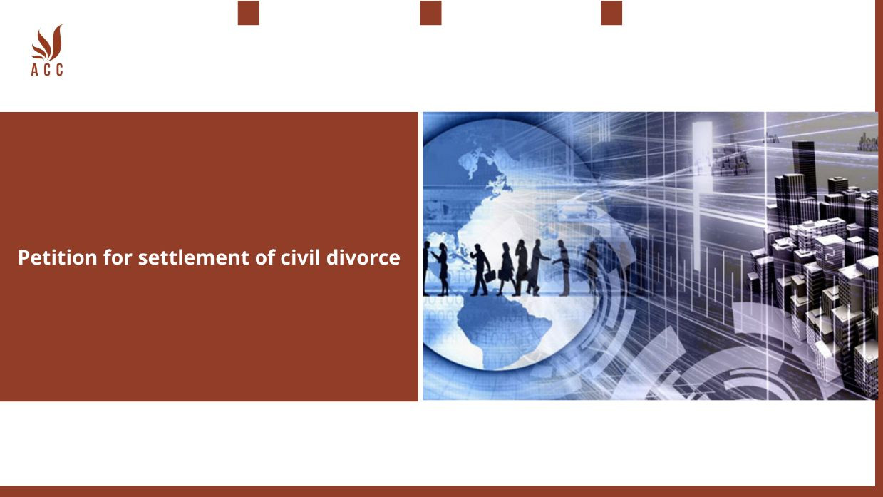 Petition for settlement of civil divorce
