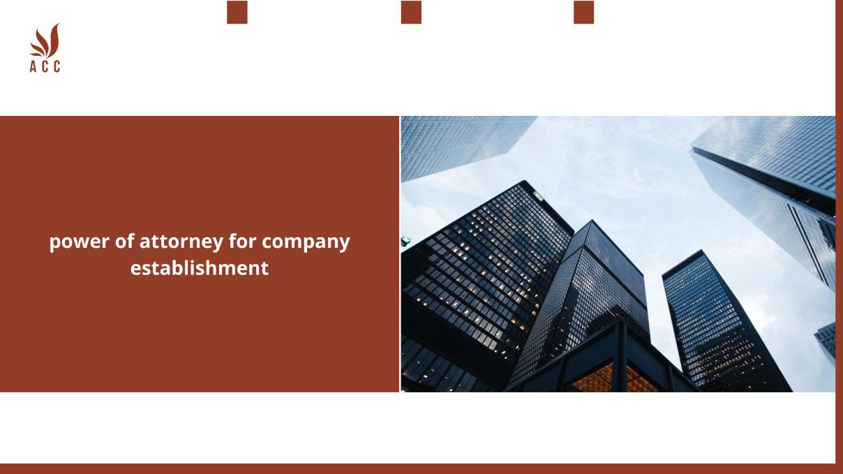 Power of attorney for company establishment