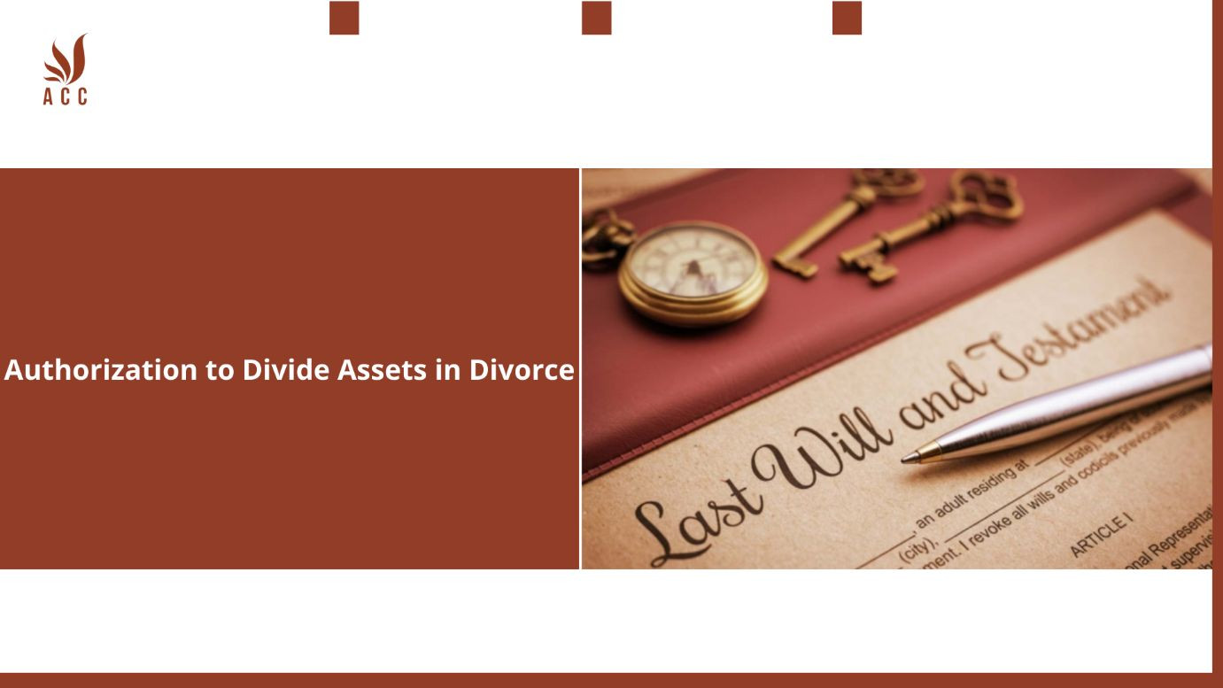 Authorization to divide assets upon divorce