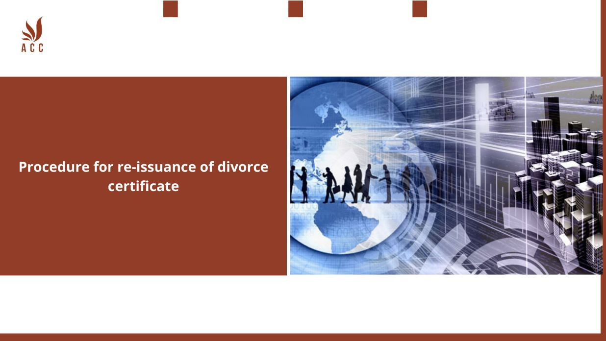Procedure for re-issuance of divorce certificate