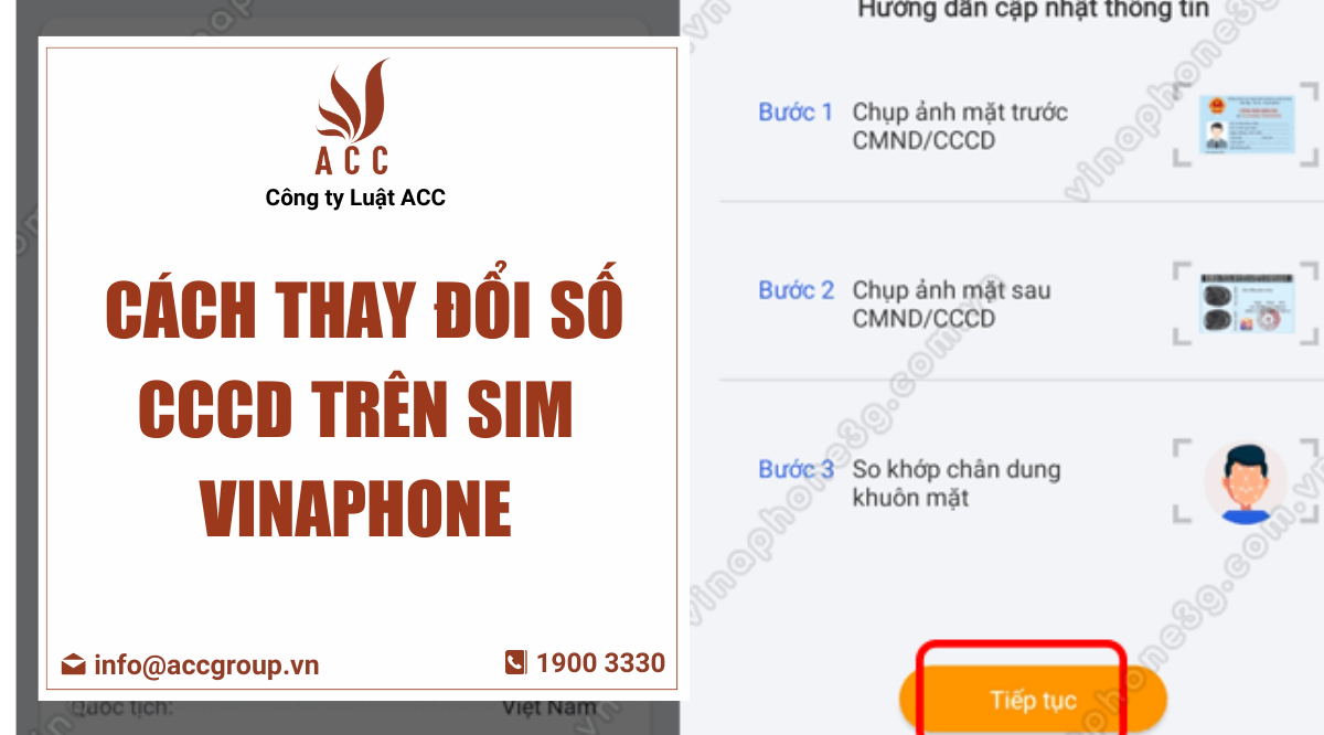 Cách thay đổi số cccd trên sim vinaphone
