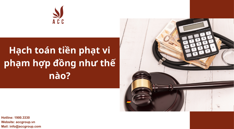 Hạch toán tiền phạt vi phạm hợp đồng như thế nào?