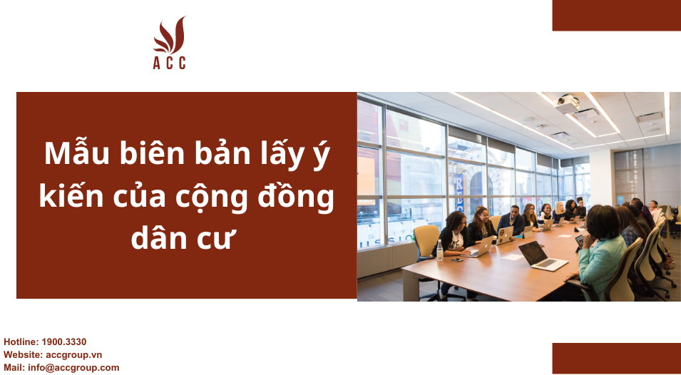 Mẫu biên bản lấy ý kiến của cộng đồng dân cư