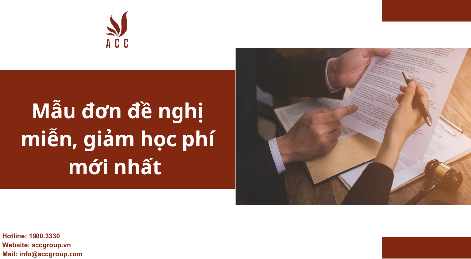 Mẫu đơn đề nghị miễn, giảm học phí mới nhất
