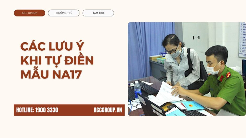 Mẫu phiếu khai báo tạm trú cho người nước ngoài NA17 (Mới)