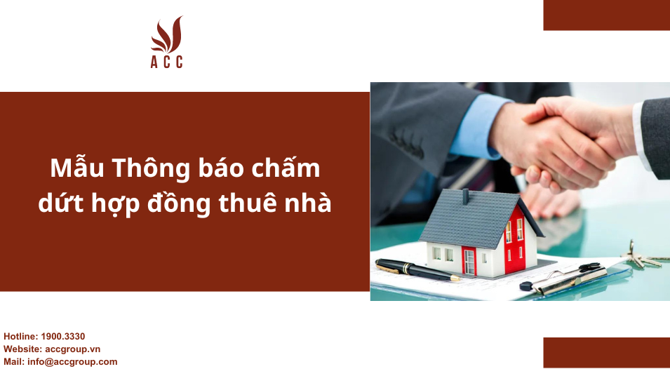 Mẫu Thông báo chấm dứt hợp đồng thuê nhà
