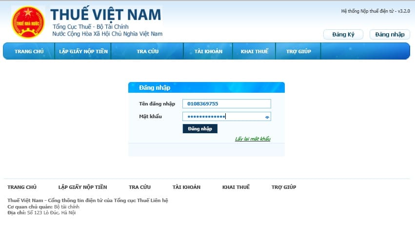 Giấy đề nghị đăng ký sử dụng dịch vụ nộp thuế điện tử tại Sacombank năm 2024